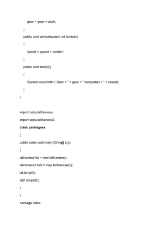 Cara membuat fungsi dan prosedur pada java | PDF