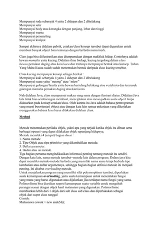 Cara membuat fungsi dan prosedur pada java | PDF