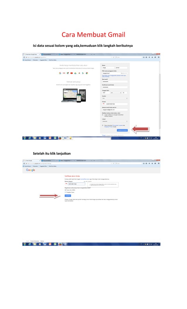 Cara membuat gmail | PDF