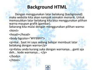 Cara membuat html (desma susanti) | PPTX