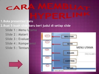 Cara membuat hyperlink | PPTX