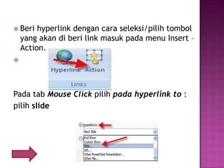 Cara membuat hyperlink | PPTX