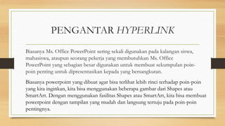Cara membuat hyperlink pada power point | PPTX