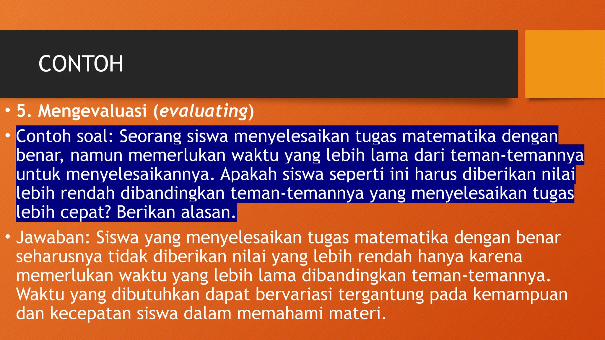 CARA MEMBUAT KISI KISI soal berdasarkan taksonomi Bloom | PPTX