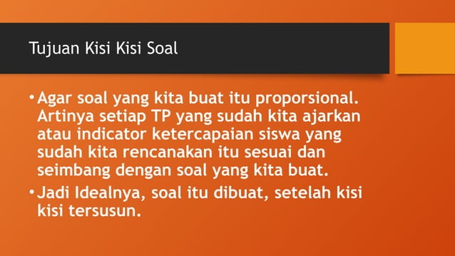 CARA MEMBUAT KISI KISI soal berdasarkan taksonomi Bloom | PPTX