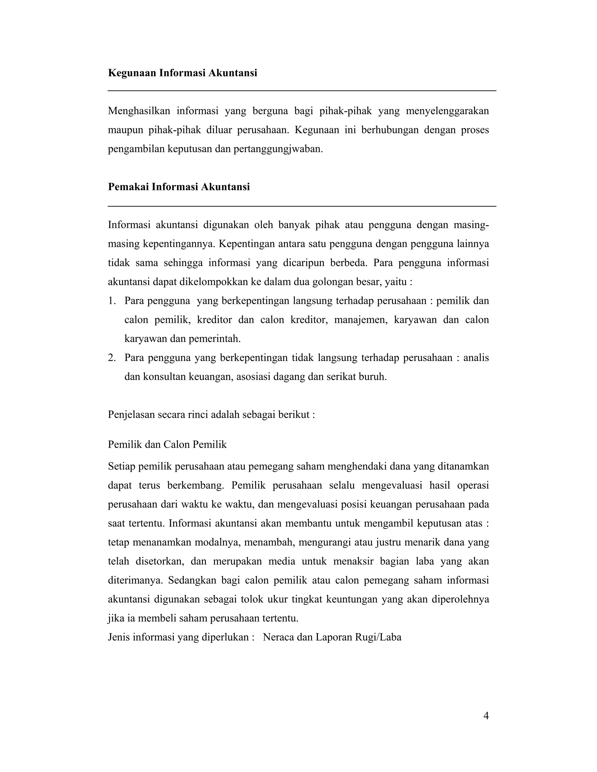 Cara membuat laporan keuangan perusahaan bab-1-akuntansi | PDF