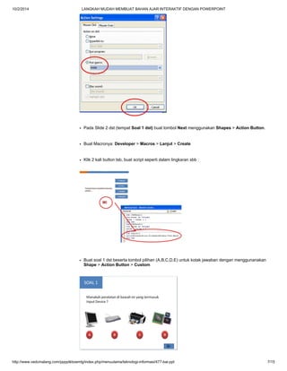 Cara membuat macros | PDF