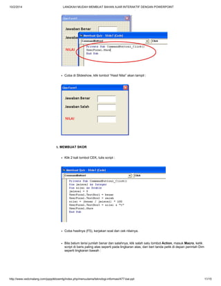 Cara membuat macros | PDF