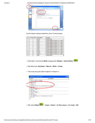 Cara membuat macros 2 | PDF