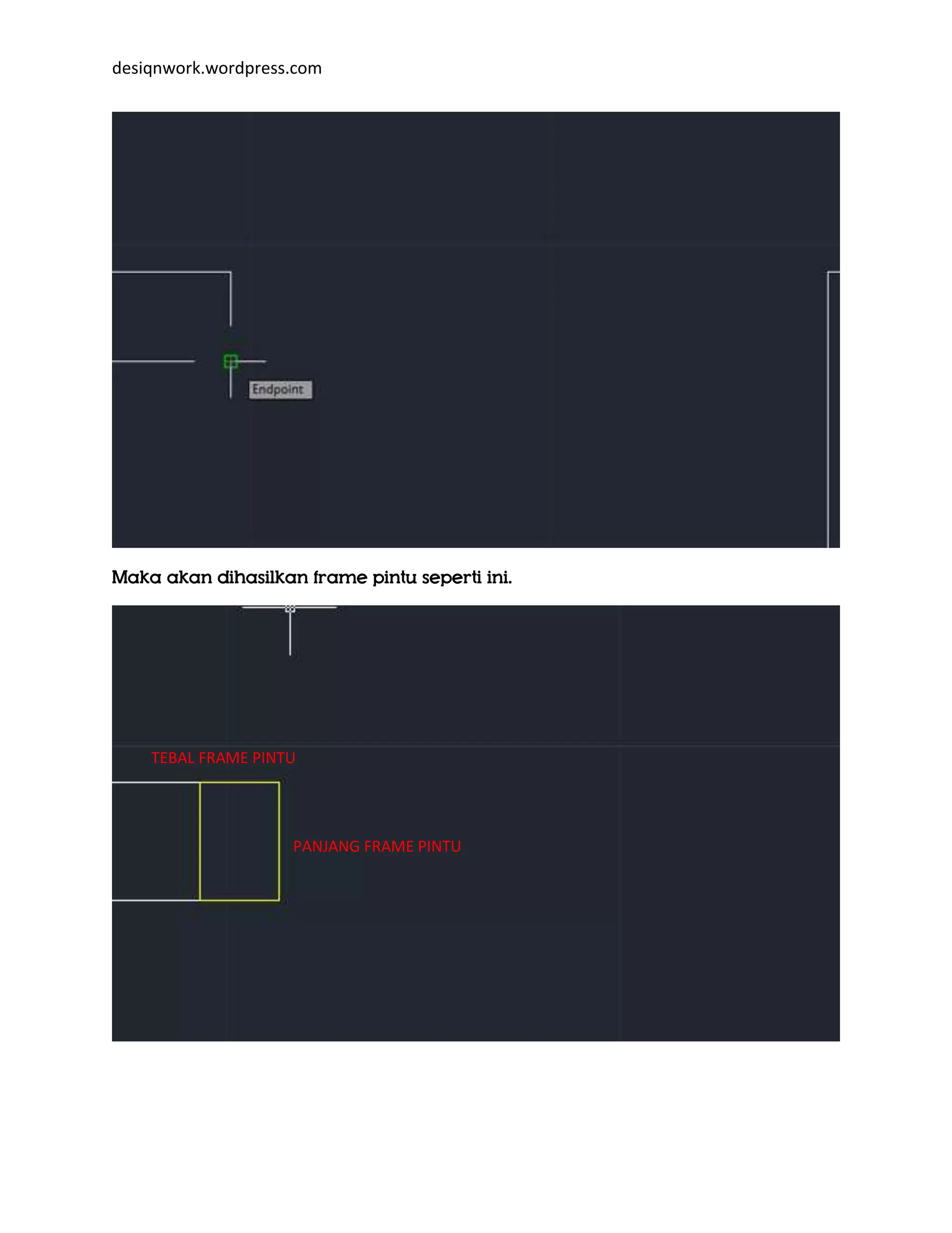 Cara membuat pintu di autocad | PDF