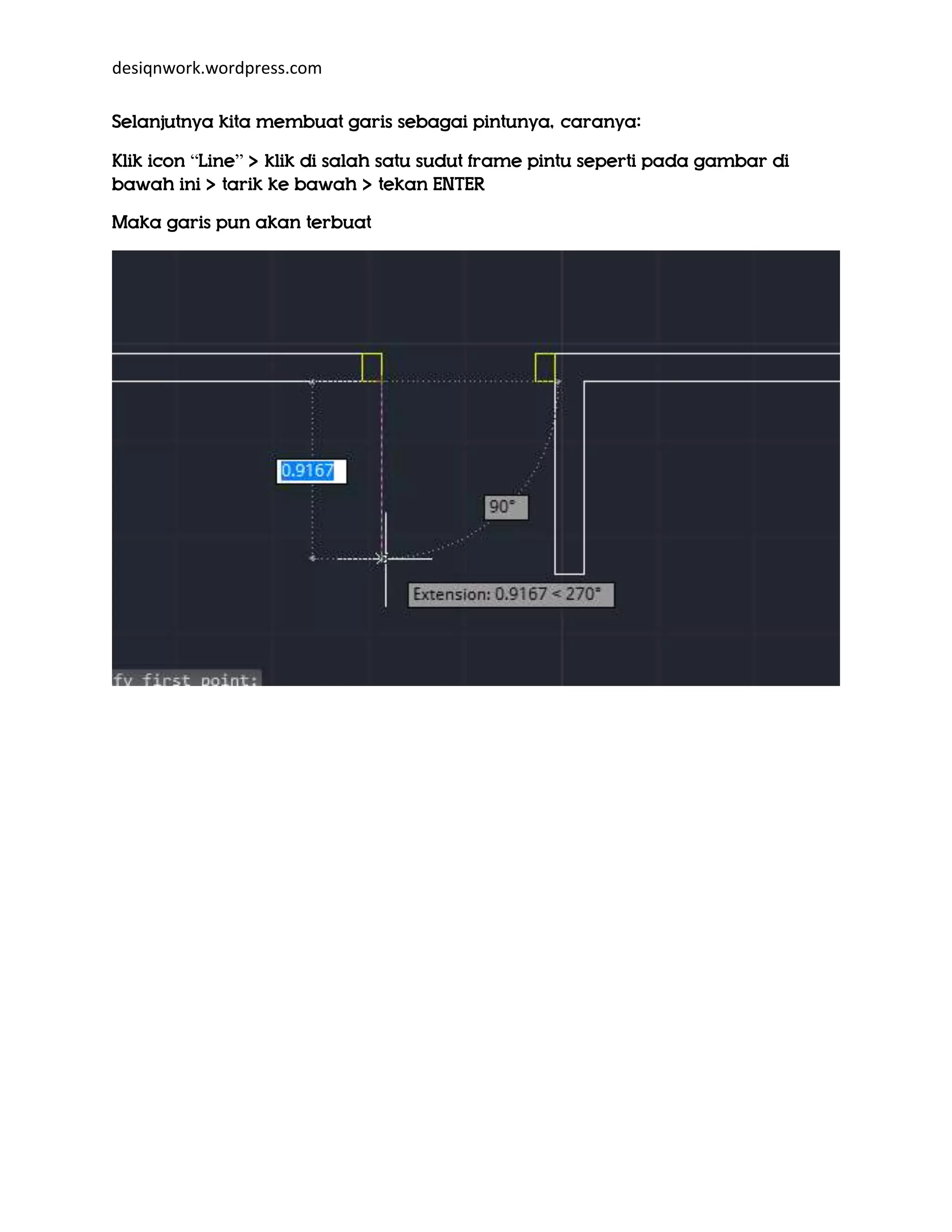 Cara membuat pintu di autocad | PDF