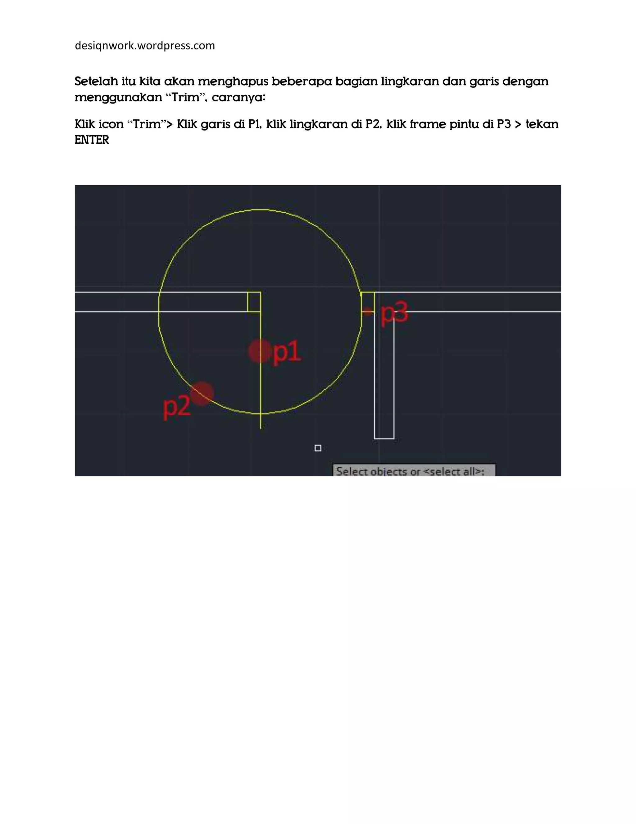 Cara membuat pintu di autocad | PDF