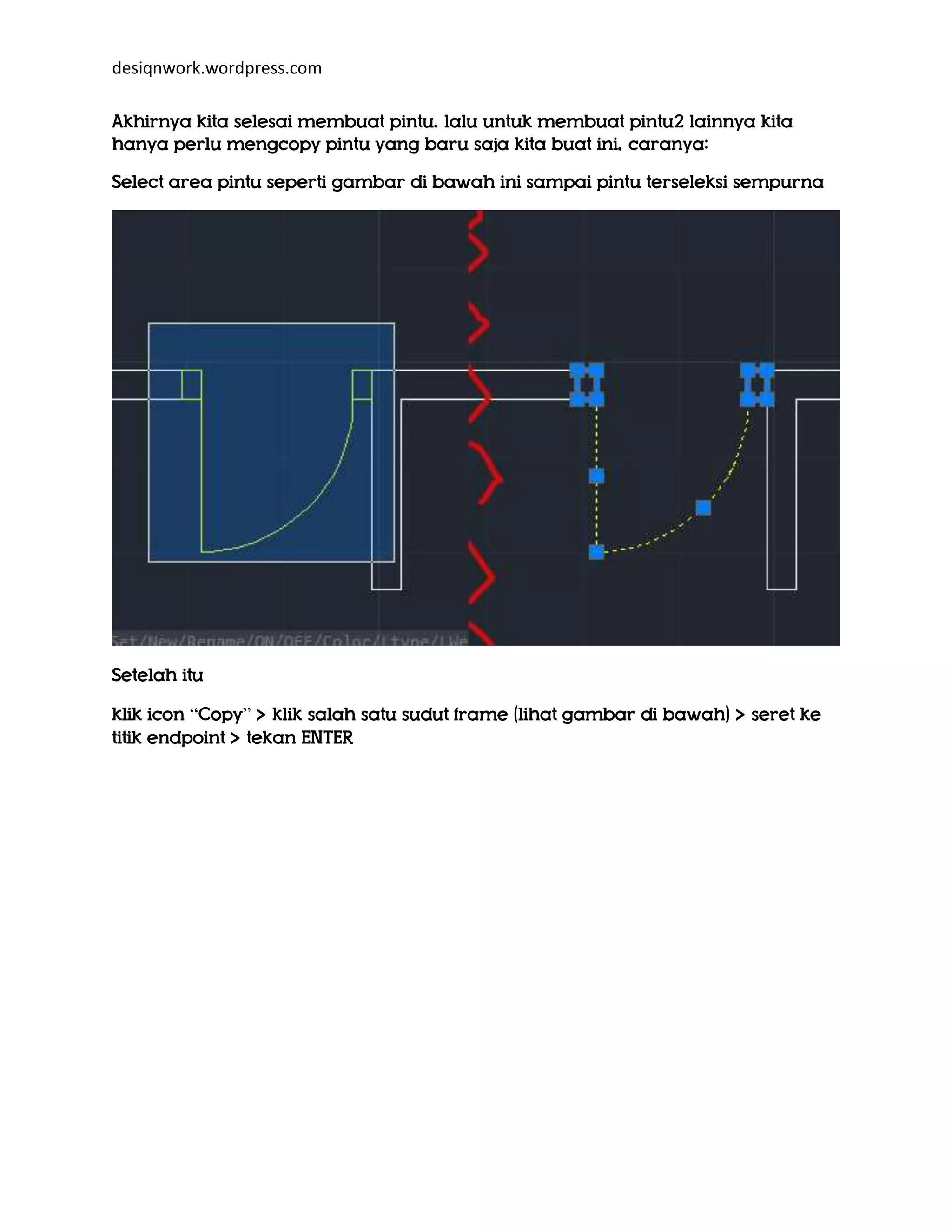 Cara membuat pintu di autocad | PDF
