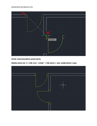 Cara membuat pintu di autocad | PDF