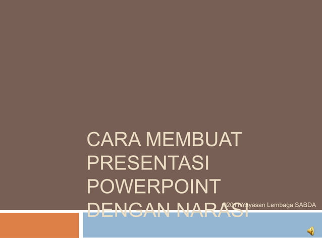 Membuat presentasi PowerPoint yang disertai narasi | PPTX
