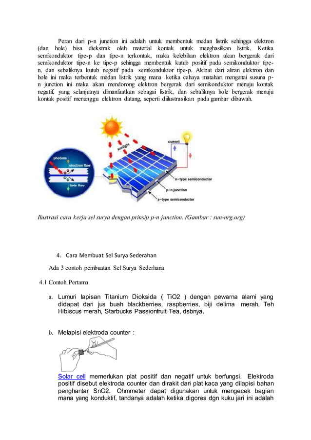 Cara membuat sel surya | PDF