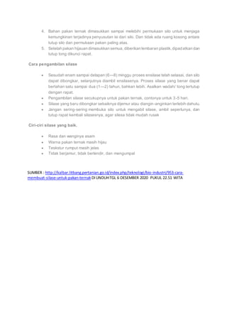 Cara Membuat Silase Untuk Pakan Ternak.docx