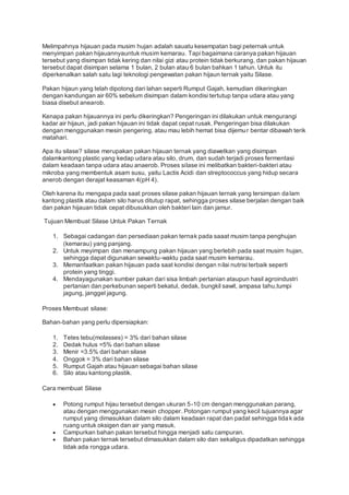 Cara Membuat Silase Untuk Pakan Ternak.docx