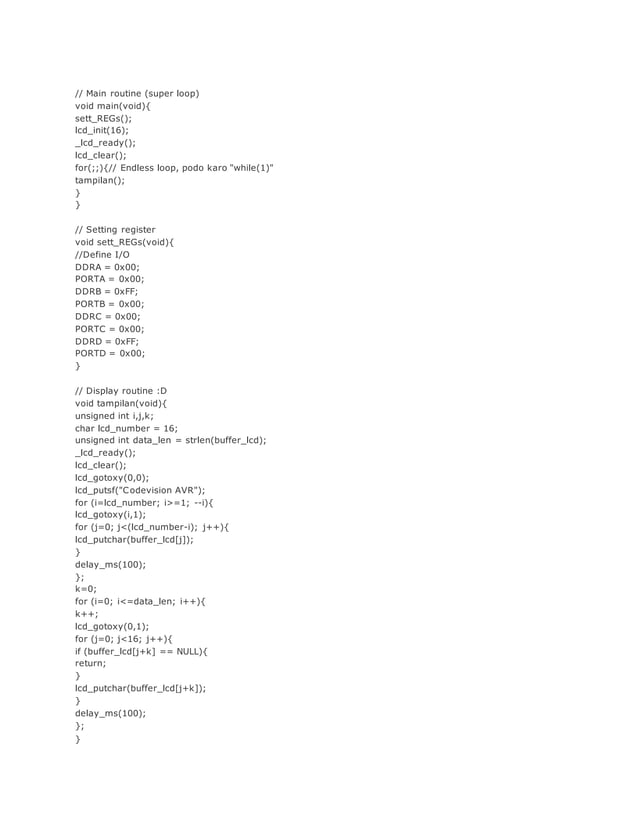 Cara membuat simulasi lcd running text dengan menggunakan proteus | DOCX