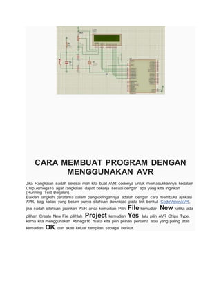 Cara membuat simulasi lcd running text dengan menggunakan proteus | DOCX