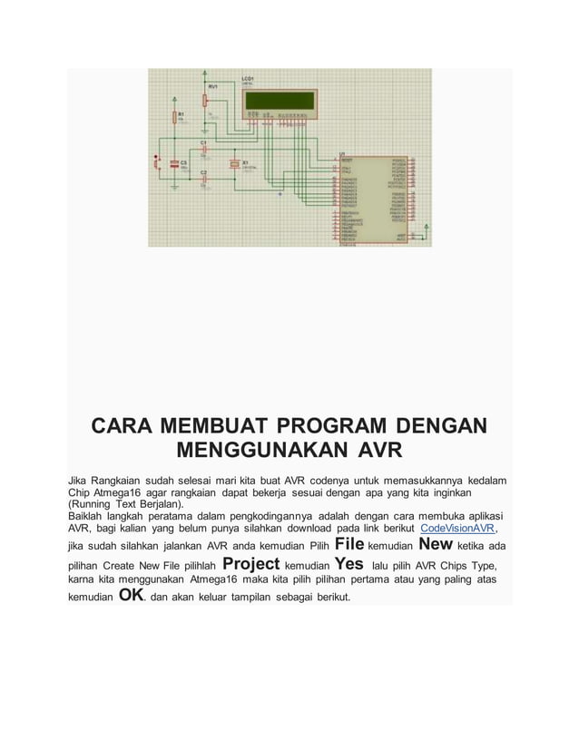 Cara membuat simulasi lcd running text dengan menggunakan proteus | DOCX