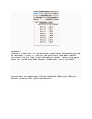 Cara membuat simulasi lcd running text dengan menggunakan proteus | DOCX