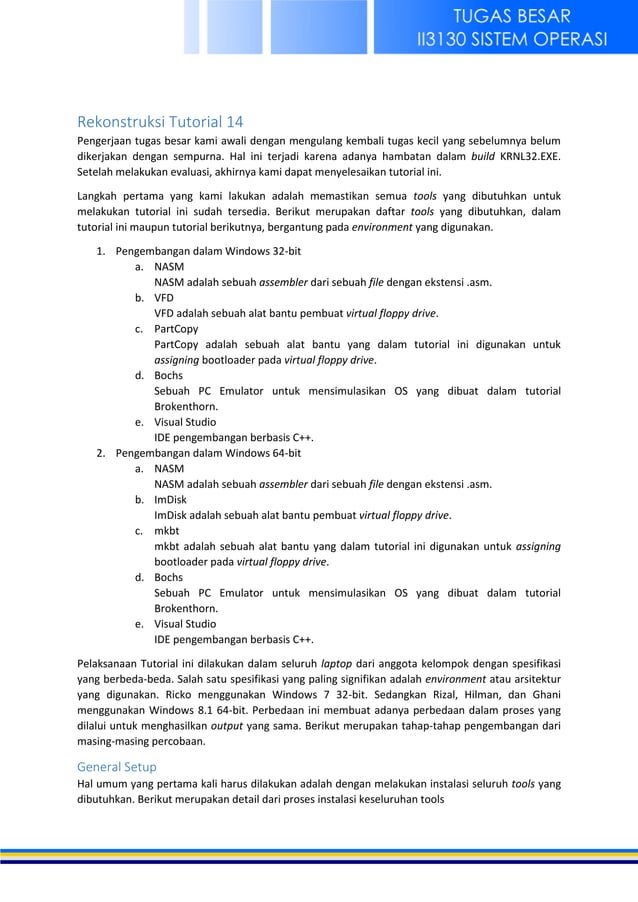 Cara Membuat Sistem Operasi (Operating System) | PDF