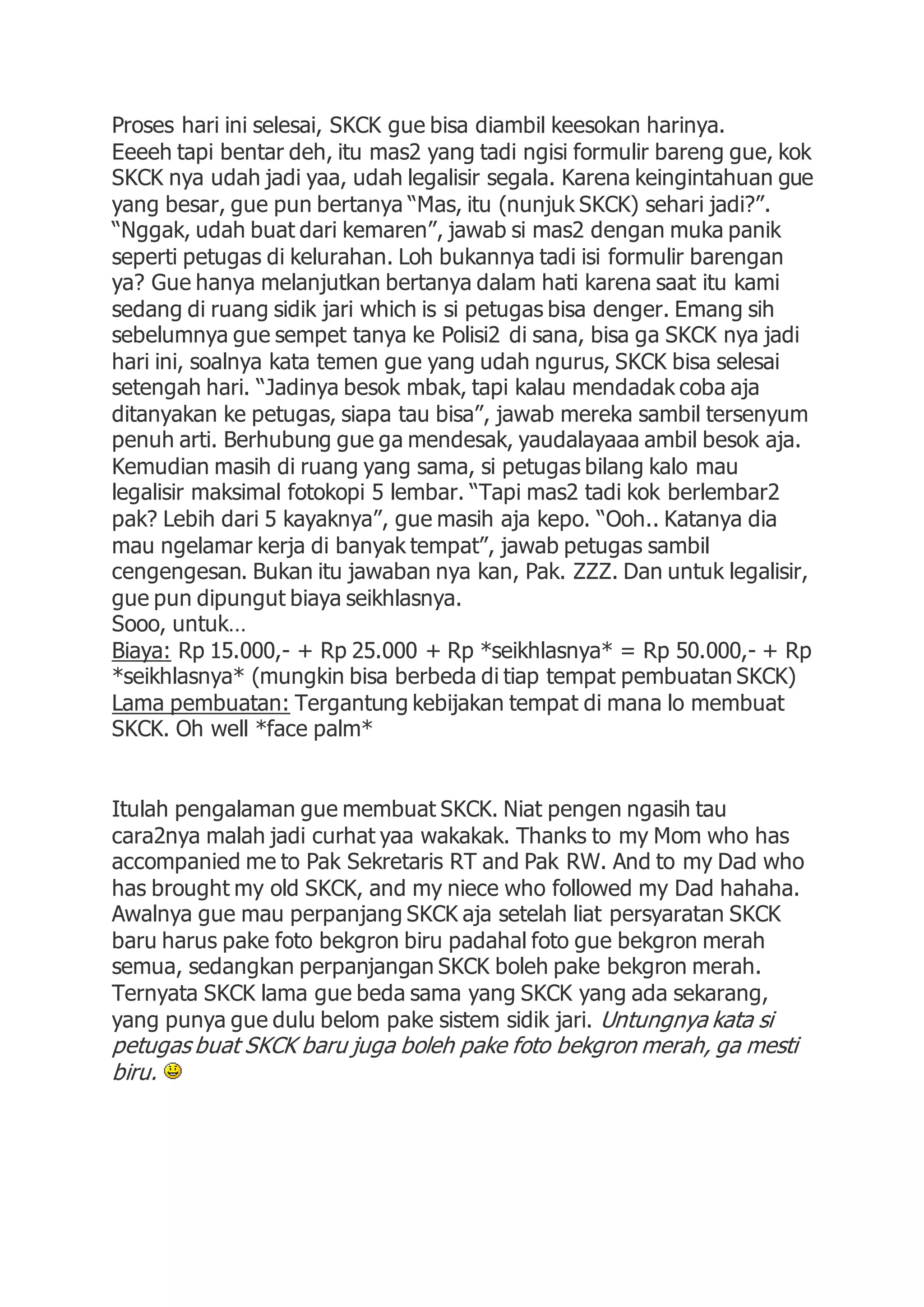 Cara membuat SKCK | DOCX