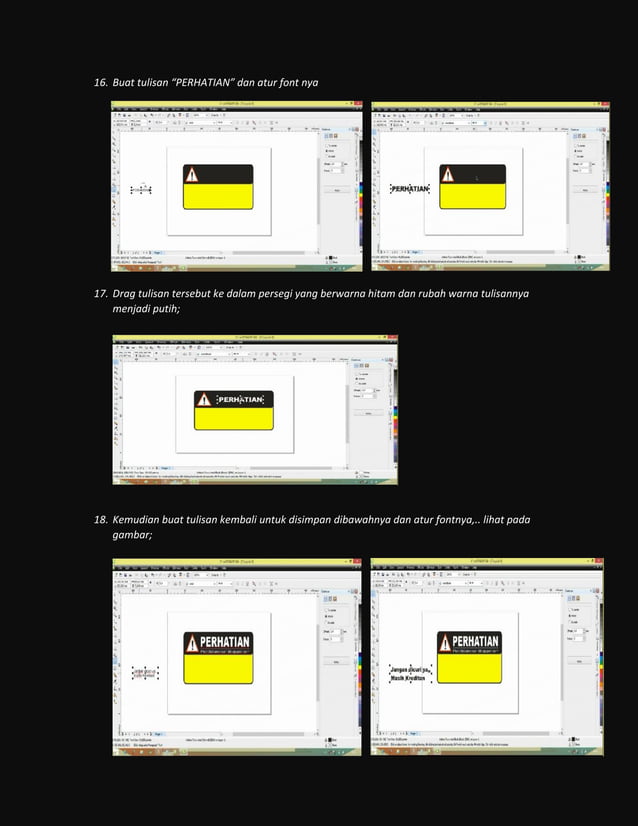 Cara membuat stiker dengan corel draw x4 | PDF