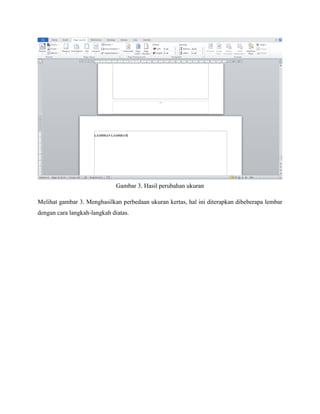 Cara membuat ukuran kertas yang berbeda | PDF