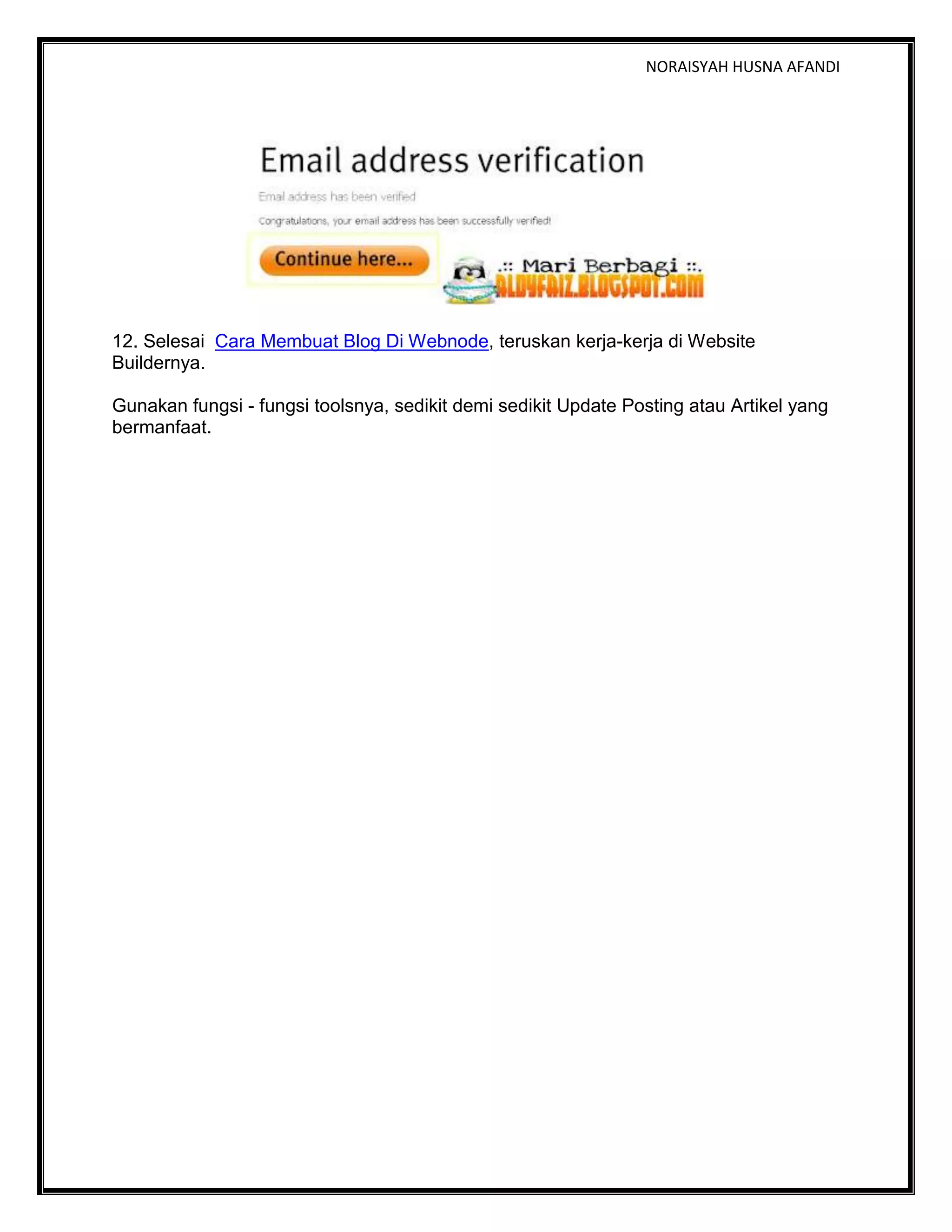 Cara membuat WEBNOTE | DOCX