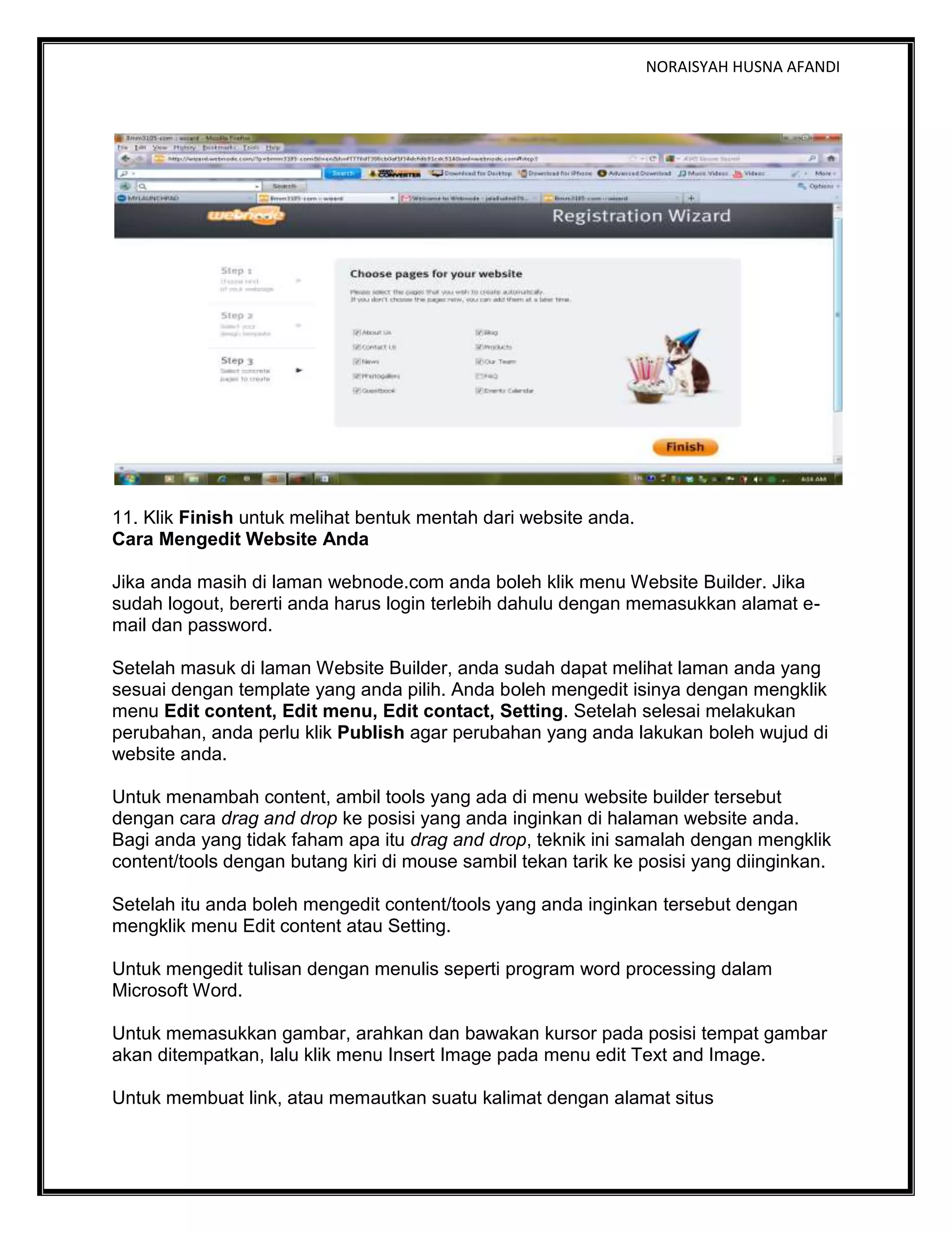 Cara membuat WEBNOTE | DOCX