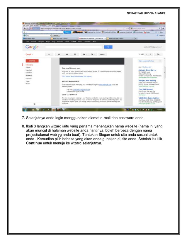 Cara membuat WEBNOTE | DOCX