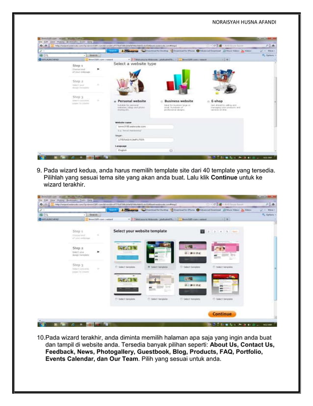 Cara membuat WEBNOTE | DOCX