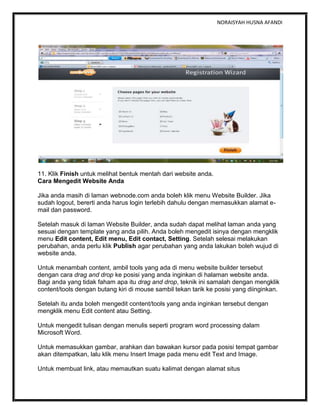 Cara membuat WEBNOTE | DOCX