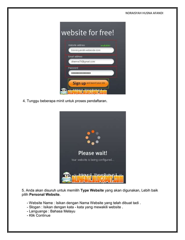 Cara membuat WEBNOTE | DOCX