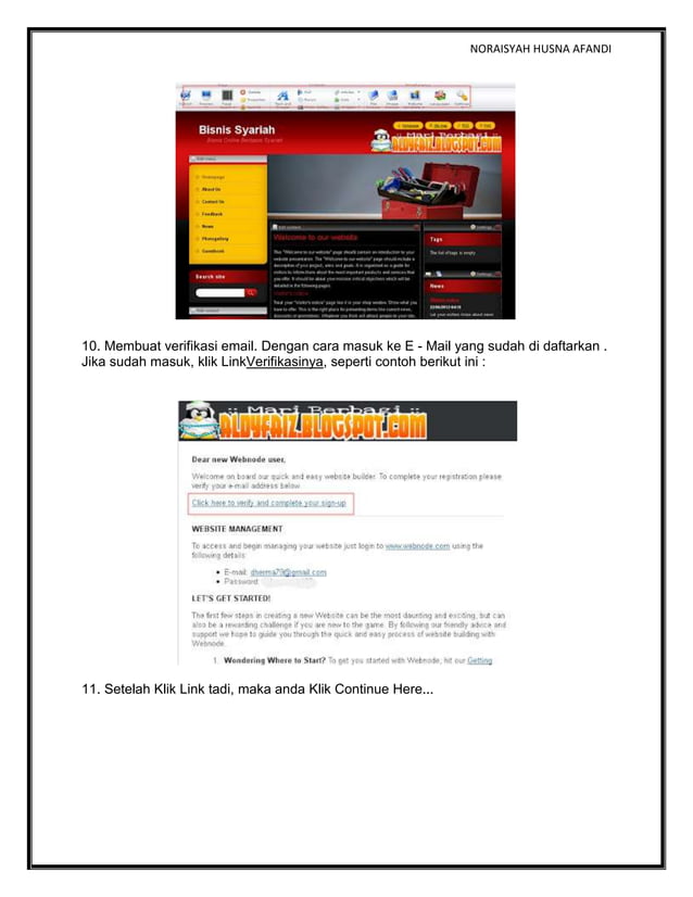 Cara membuat WEBNOTE | PDF
