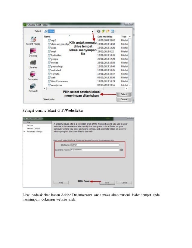 Cara membuat website menggunakan dreamweaver cs6 - jafdino