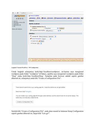 Cara membuat word press | PDF