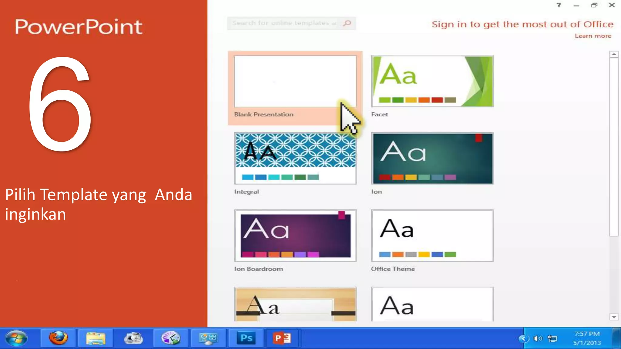 Cara membuka microsoft power point | PPTX