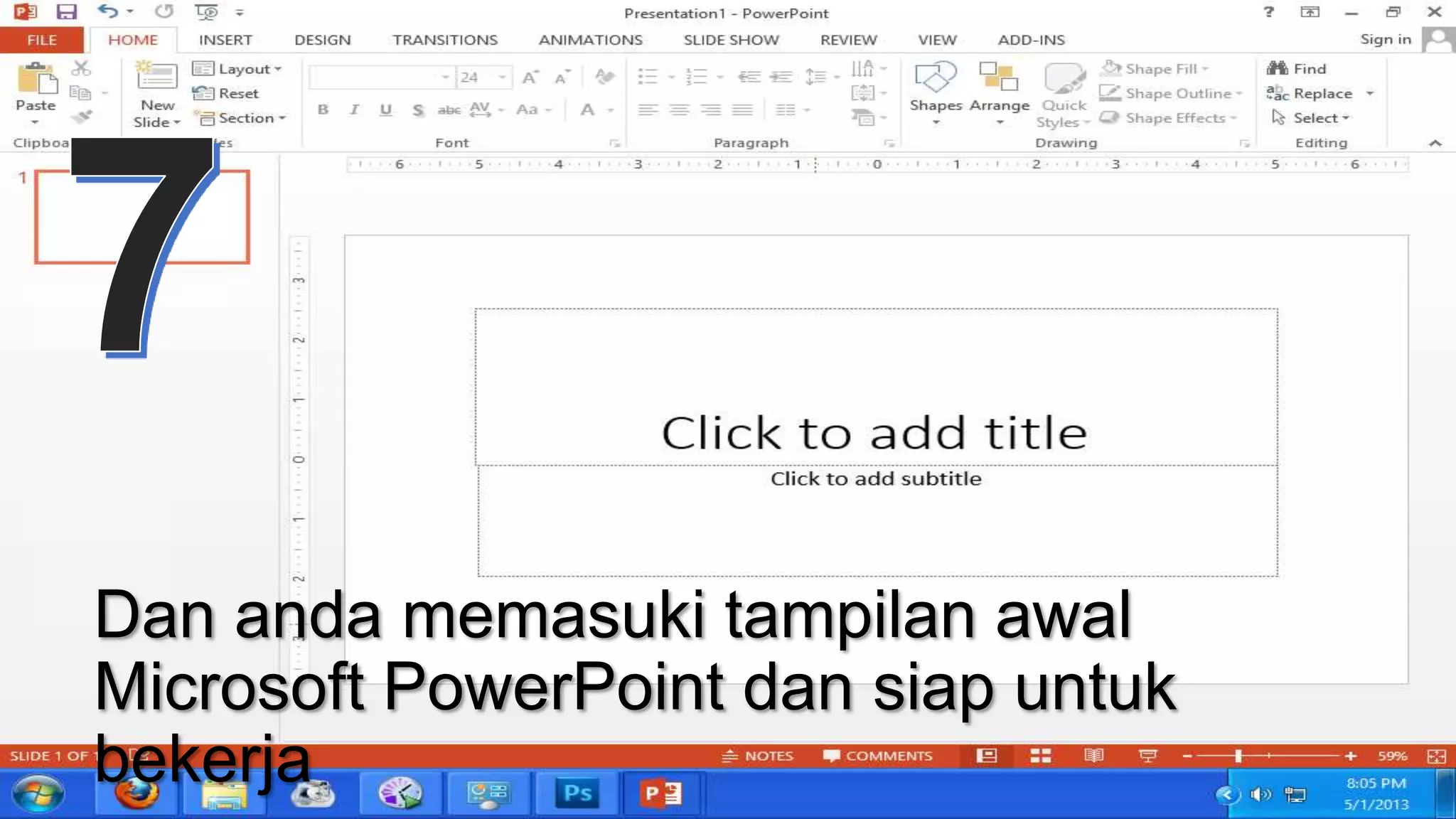 Cara membuka microsoft power point | PPTX