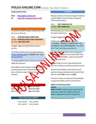 Bisnis Pulsa dan Intelijen Maya Termurah | PDF