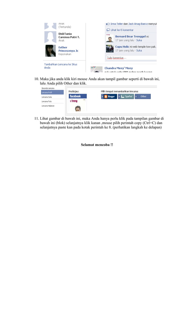 Cara menampilkan profil facebook di website atau Blog | DOC