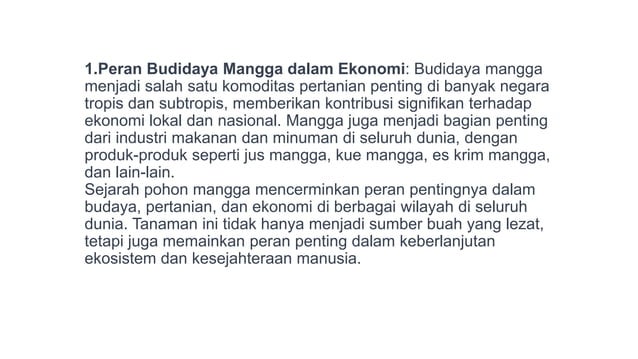 Cara Menanam Pohon dan asal usul pohon mangga dan jenis2 nya | PPT