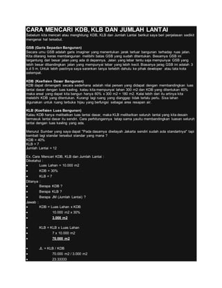 Cara mencari kdb | DOCX