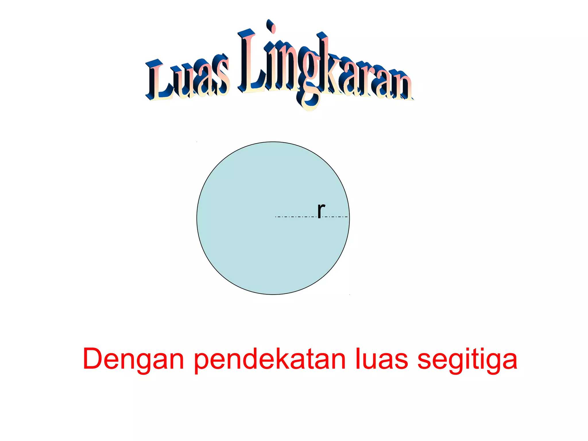 Cara mencari luas lingkaran (www.gurupantura.com) | PPT