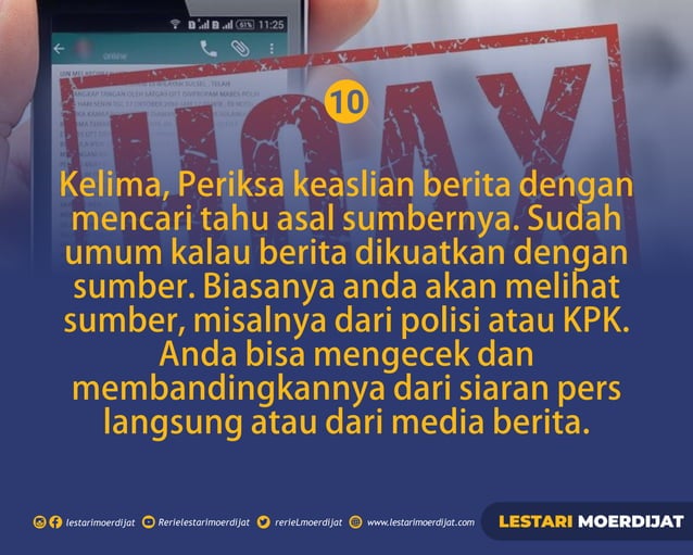Cara Mencegah Berita Hoax Menyebar | PDF