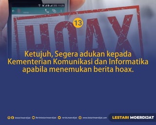 Cara Mencegah Berita Hoax Menyebar | PDF