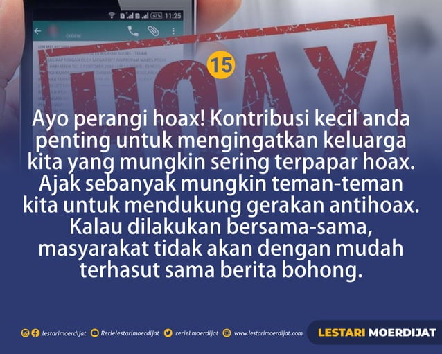 Cara Mencegah Berita Hoax Menyebar | PDF