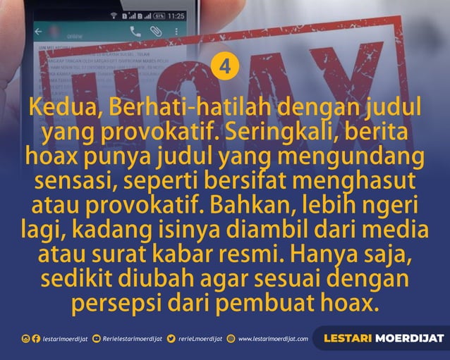 Cara Mencegah Berita Hoax Menyebar | PDF